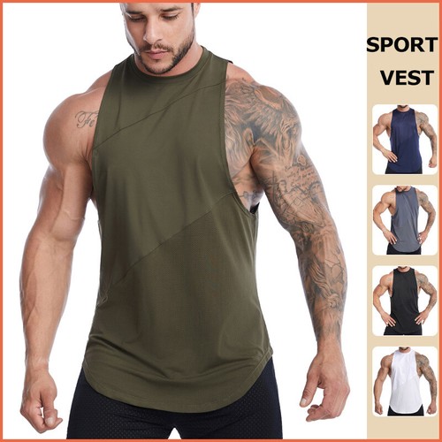 Men Gym Muscle Singlets Workout Tank Top Bodybuilding Fitness ...