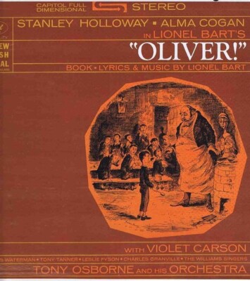 Oliver - London Studio Cast Album Original Musical 1962 ST-1784 Vinyl ...