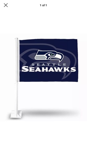 NFL Seattle Seahawks 11X14 Window Mount 2-Sided Car Flag Officially ...