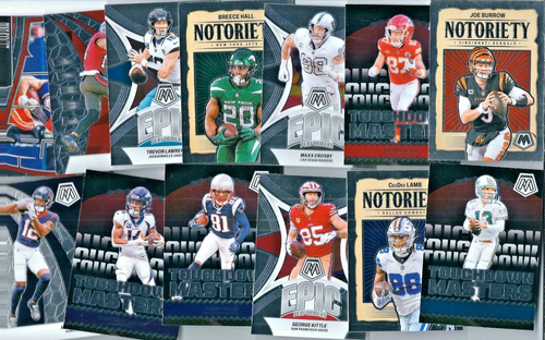 32- 2024 Panini Mosaic NFL FOOTBALL CARDS LOT Of INSERTS w/ RC & BIG ...