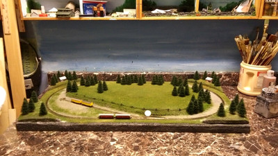 Z Scale layout Handmade Custom 18" X 34" platform w/ Marklin Z scale ...