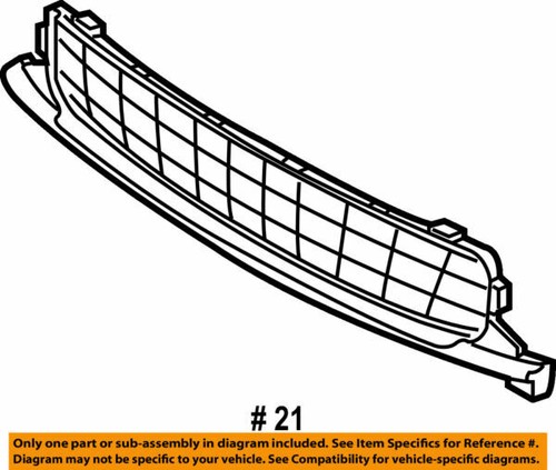 53112-30320 Toyota Grille, radiator, lower no.1 5311230320, New Genuine ...