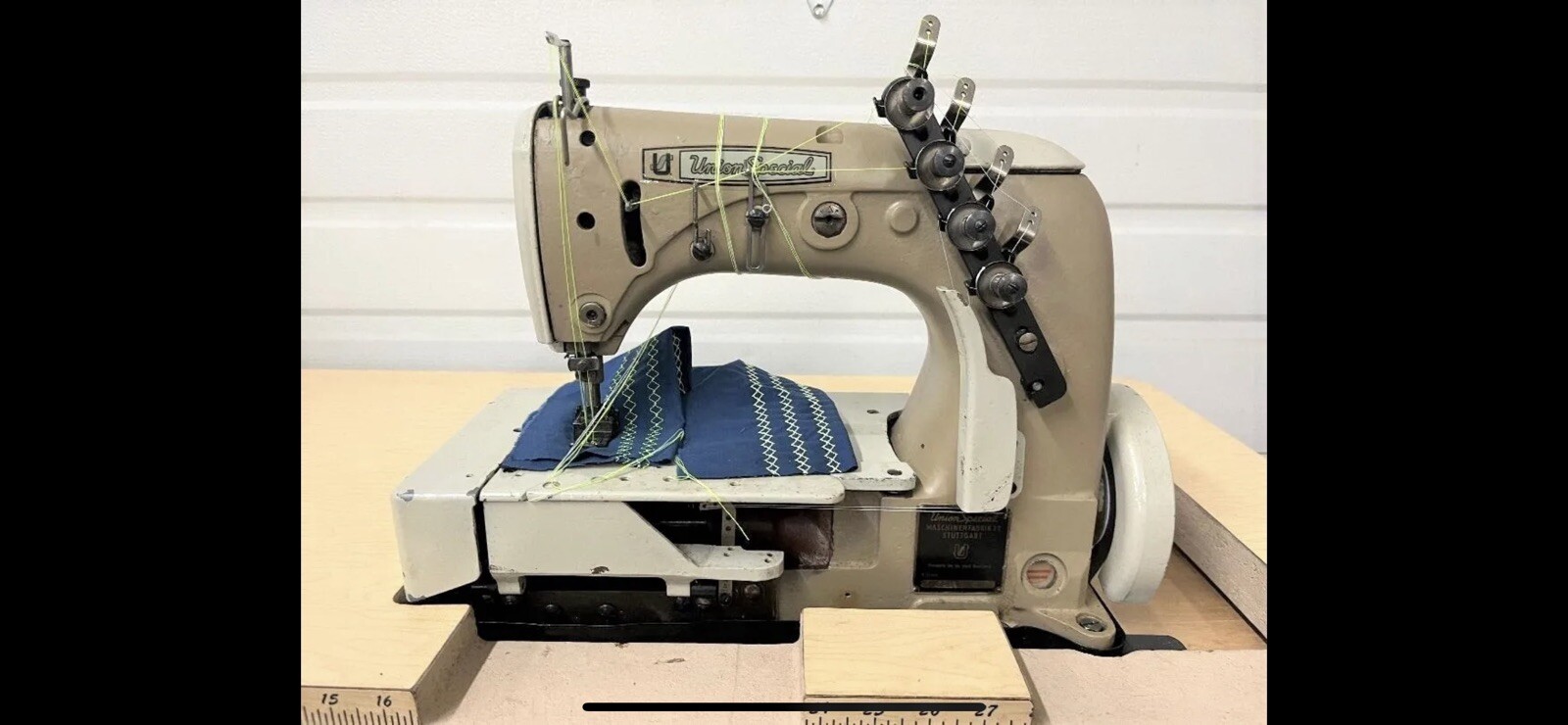 UNION SPECIAL 53400 K 2 NEEDLE PICOETTA 220 VOLT INDUSTRIAL SEWING ...