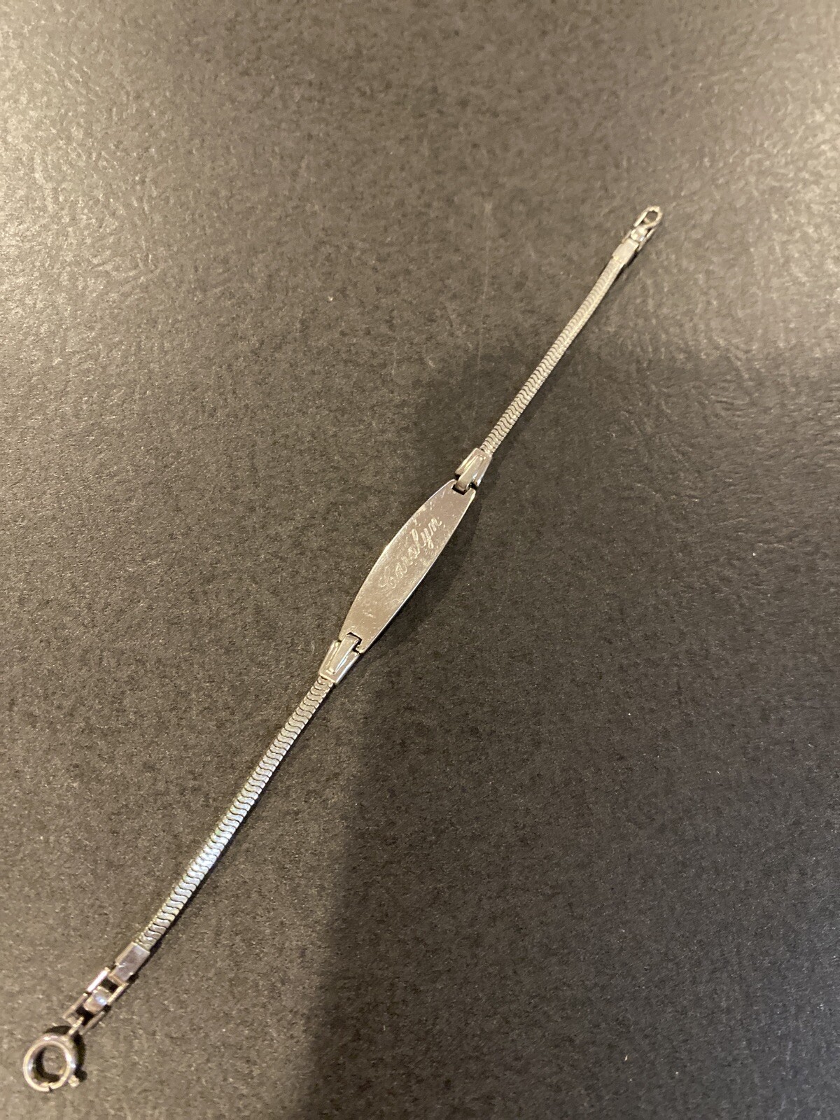 Vintage Sterling Silver 925 ID Bracelet Signed Anson | eBay