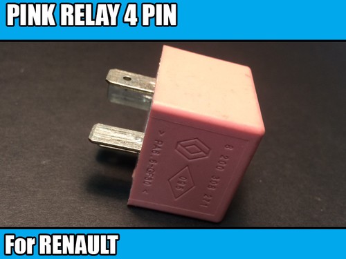 1x Renault Trafic Primastar Vivaro 4 Pin Pink Relay 40A 12V 20240041 ...
