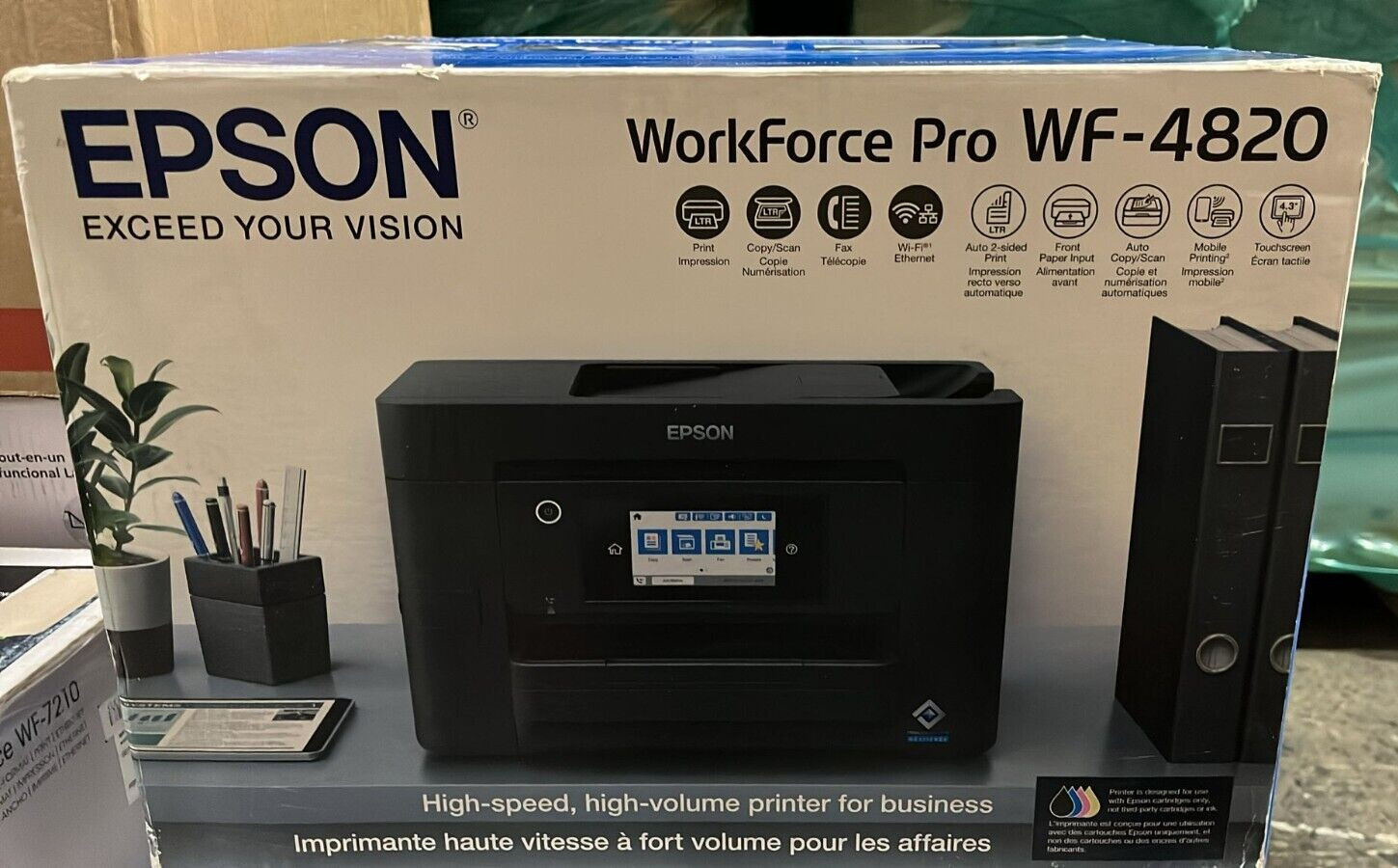 *Epson WorkForce Pro WF-4820 Wireless All-in-One Printer - Black Open box