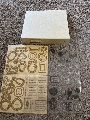 Anna Griffin Treasury Stamps & Dies with Binder IVORY DAMASK 588268DR7 ...