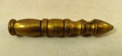 Vintage 4-1/8" Brass Lamp Bullet Finial 5/16" UNC Lamp Parts -Steampunk ...