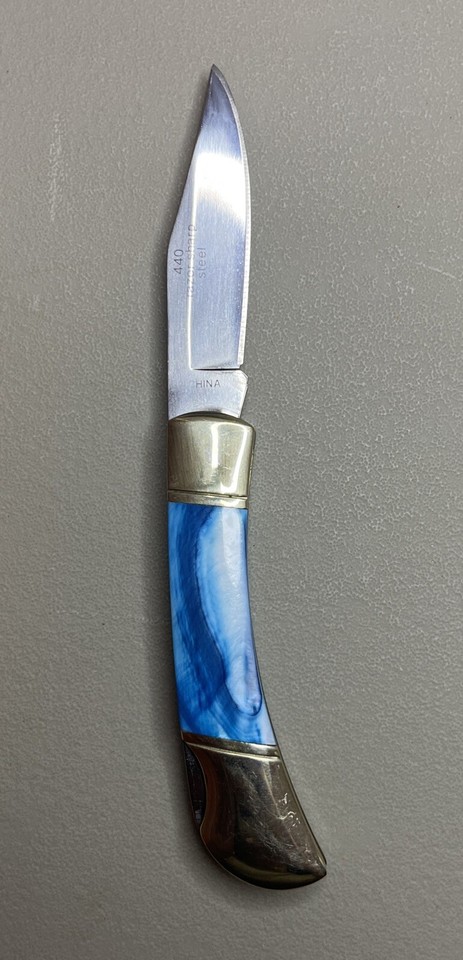 ROUGH RIDER KNIFE OCEAN WAVE BLUE PEARL Whittler | eBay