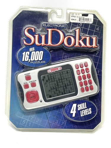 Excalibur Sudoku Puzzle Electronic Handheld Travel Game Senior ...