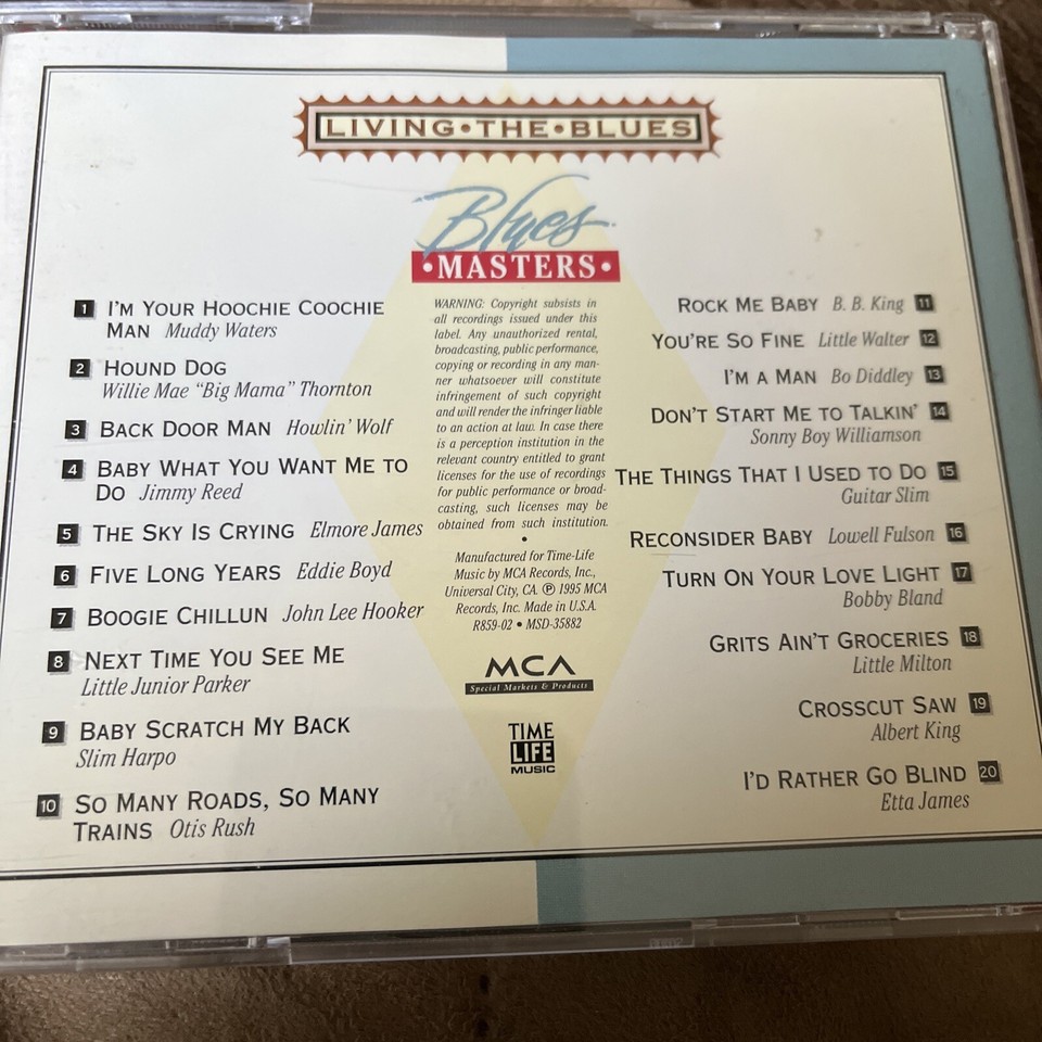 Living the Blues Blues Masters (CD) 20 Tracks Time-Life Music | eBay