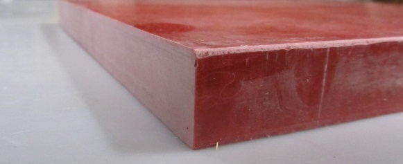 GPO3 Electrical Red Fiberglass Sheet 1.00" Thick x 24.0" Wide x 24.0 ...