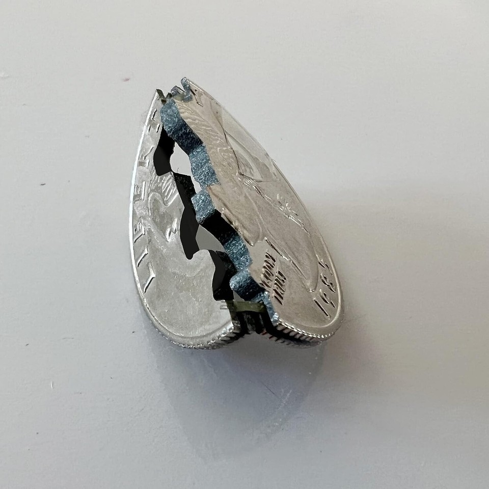 Hinged Bite and Folding Quarter Coin, Magic Trick, Quarter Magic | eBay