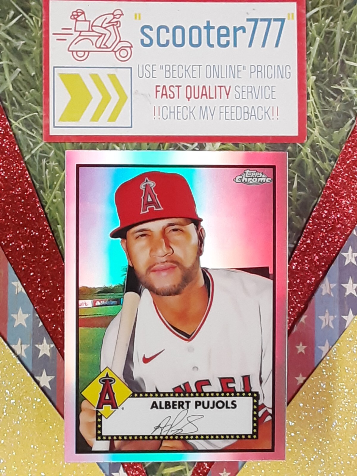 2021 Topps Chrome Platinum Anniversary - Refractor #191 Albert Pujols ...
