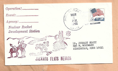 POLARIS LAUNCH MAR 4,1966 JACKASS FLATS NEVADA TRACKING SPACE COVER ...