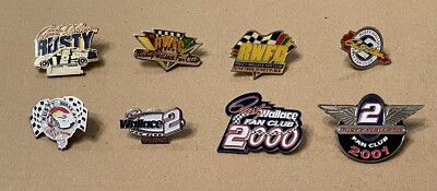 Rusty Wallace Fan Club Lapel Pins 1995-2001 + Bonus Pin = 8 Pins | eBay