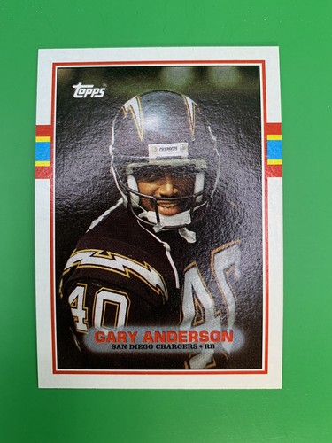 1989 Topps Gary Anderson #306 San Diego Chargers | eBay
