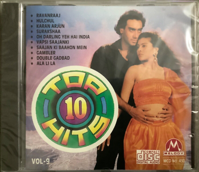Top 10 Hits Vol 9 - RARE MELODY Bollywood Music CD MCD 430 MADE IN UK ...