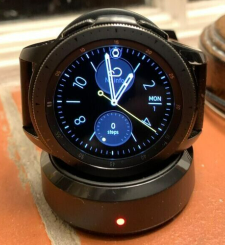 Samsung Galaxy Watch SM-R810 42mm Midnight Black Stainless Steel GPS ...