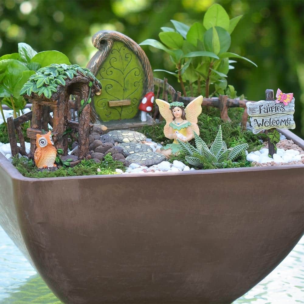 Charming Forest Polyresin Fairy Garden Kit (11-Piece) US | eBay