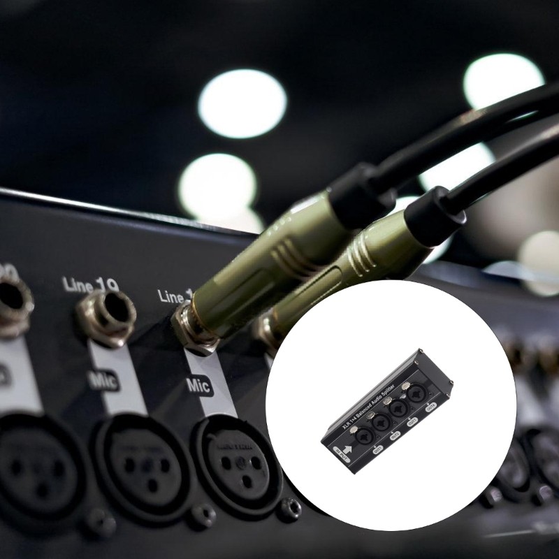 Professional Sound Splitter 1 In 4 Out Electrical Isolation Digital ...