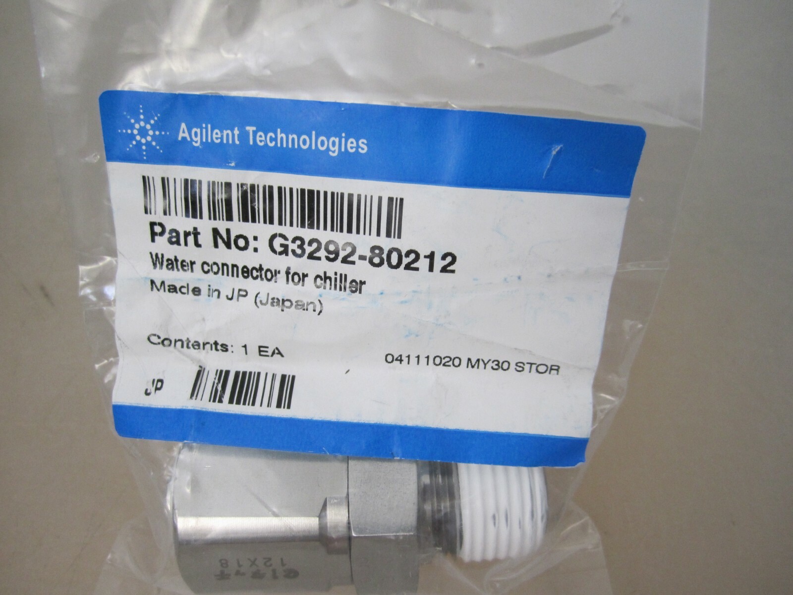 Agilent G3292-80212 Water Connector for chiller - - FAST SHIP for sale ...
