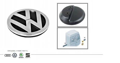 2E1853600 ORIGINAL Volkswagen Emblem Schriftzug Logo für Hecktür VW ...