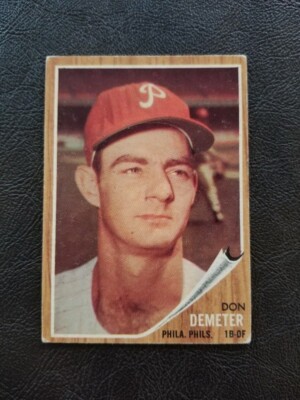 DON DEMETER 1962 TOPPS BASEBALL CARD #146 PHILADELPHIA PHILLIES | eBay