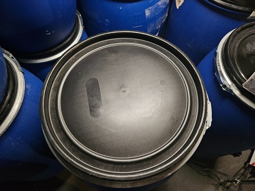 Storage Barrel Water Tank Open Top Blue Plastic Drum 220 Litre Food ...