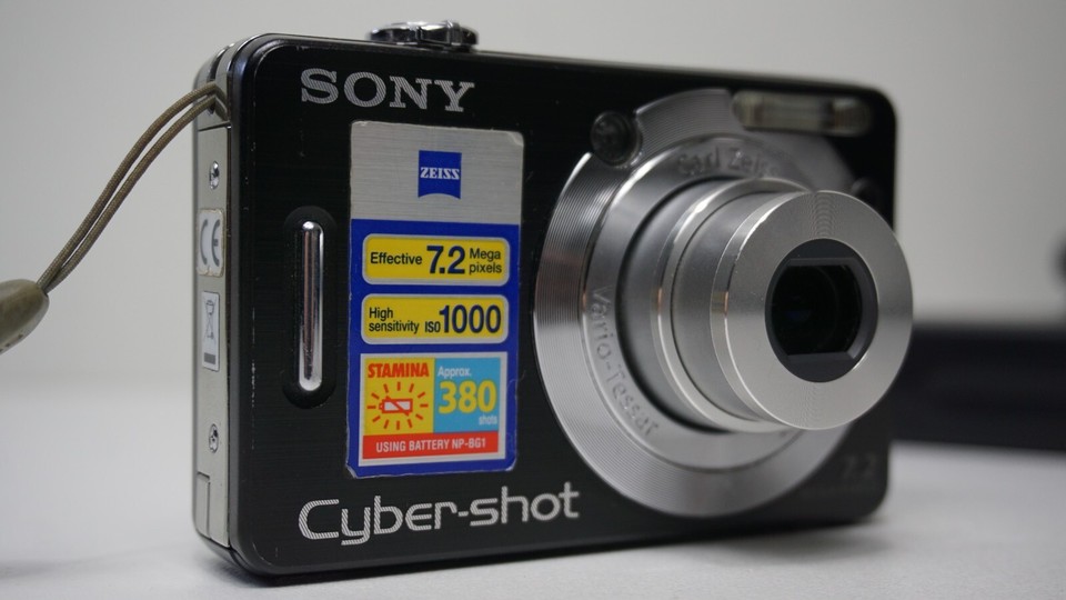 Sony Cyber-shot DSC-W55 7.2MP Digital Camera - Black OEM Charger ...