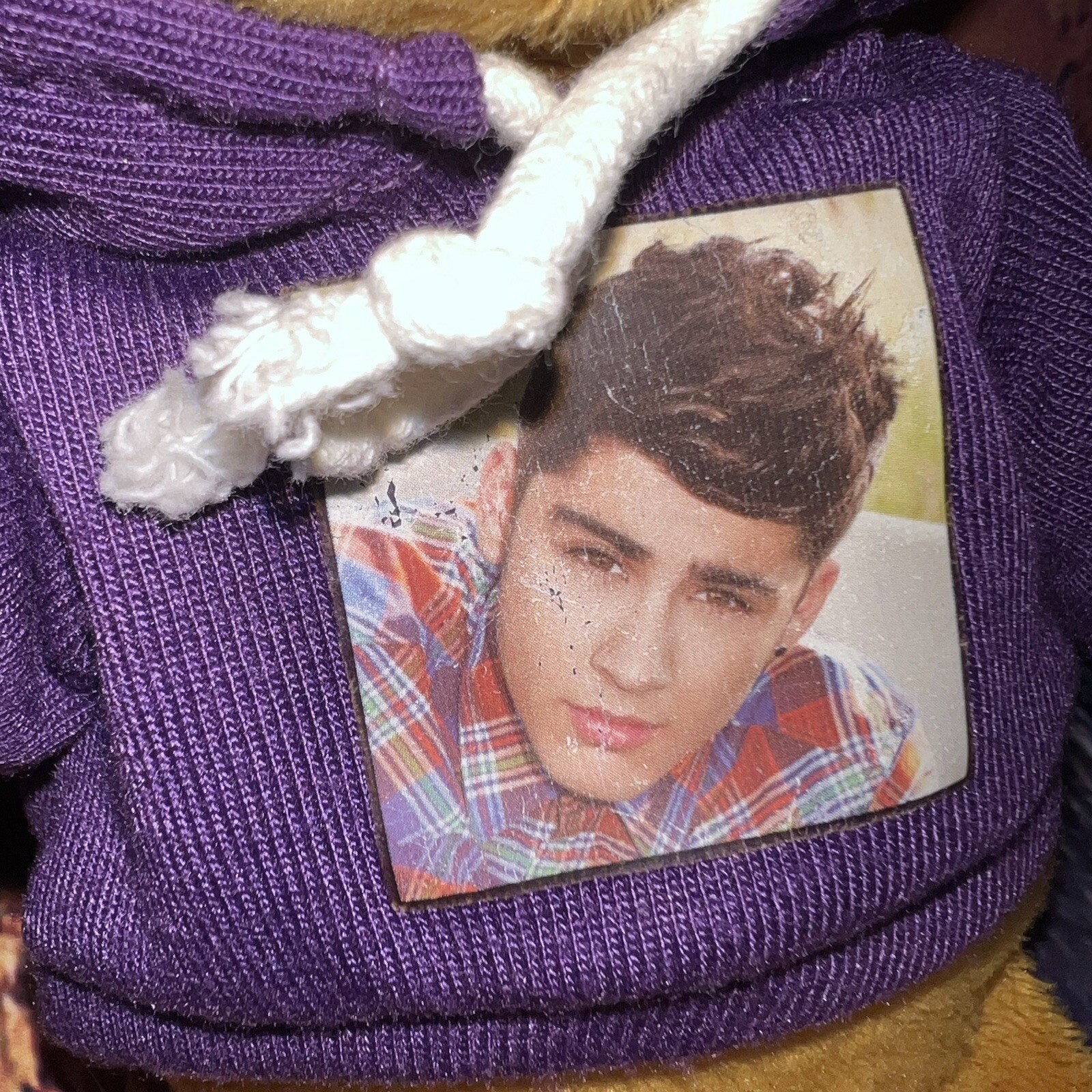 One Direction 1D Plush Teddy Bear Zayn Malik Purple Hoodie i-star ...