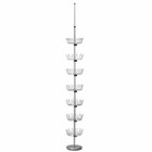 Floor Ceiling 36 Pair Metal Shoe Tree Organizer Storage 7 Tier Spinning ...