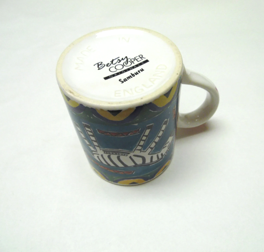 Samburu Zebra Lion Mug Cup Betsy Cooper Vintage Rare Hard To Find CC9 ...