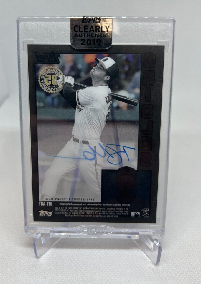2019 Topps Clearly Authentic TREY MANCINI On Card Encased AUTO #TBA-TM ...