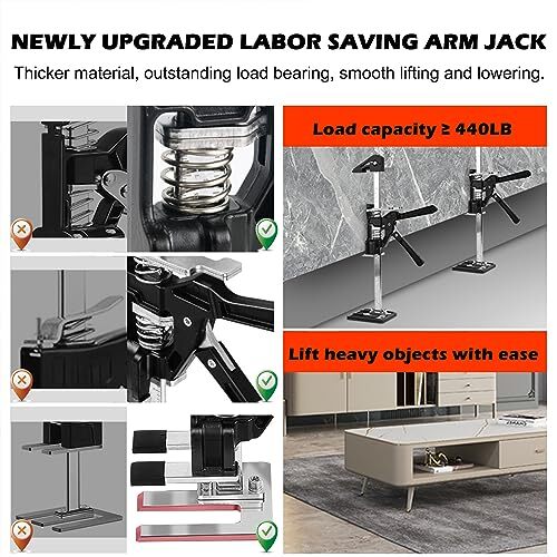 Labor Saving Arm Jack 2PCS,Multifunctional Hand Lifting Jack Tool,Lever ...