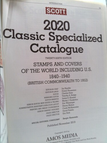 2020 Scott Classic Specialized Catalogue of Stamps & Covers 1840-1940 ...