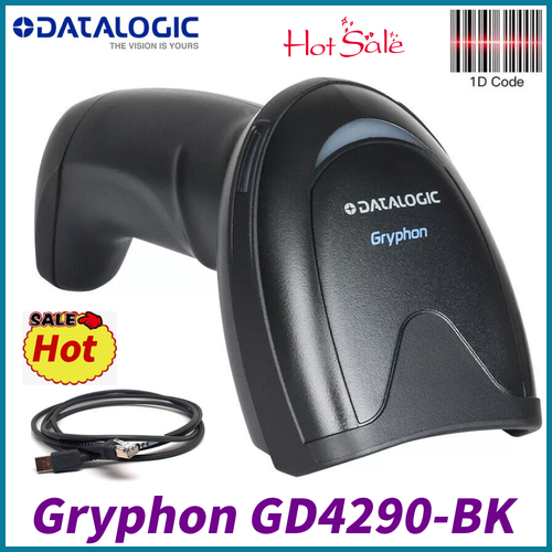 Datalogic Gryphon GD4290-BK 1D With USB Cable Handheld Barcode Scanner ...