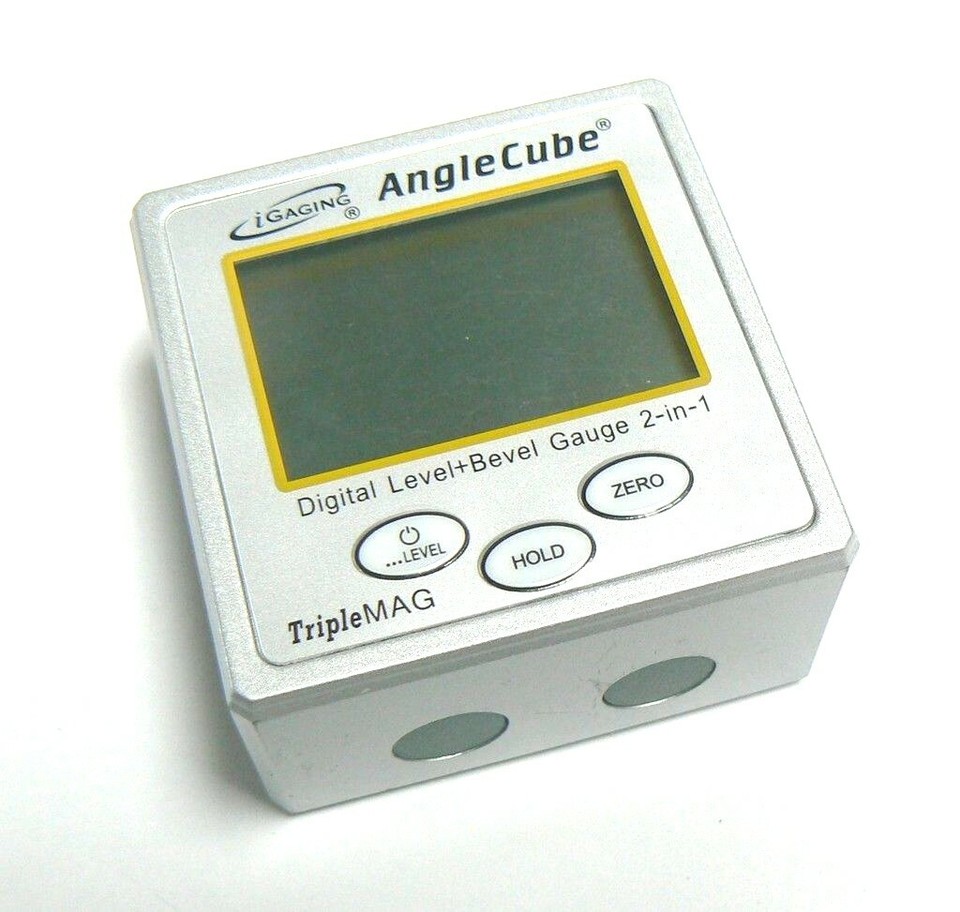 iGaging Angle Cube Digital Protractor Gauge Magnetic Angle & Level ...