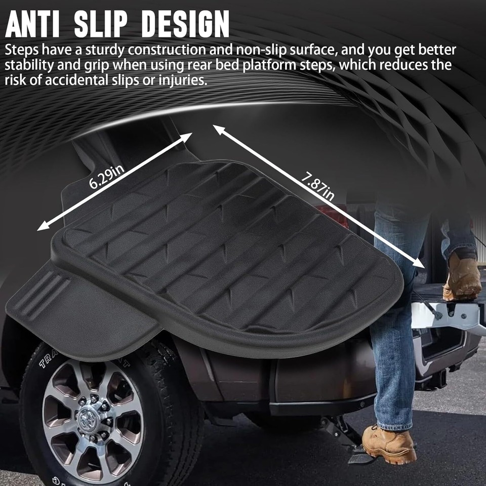RAM 1500 DT Rear Bed Step Black Dual Exhaust 82215289AH Mopar (2019 ...
