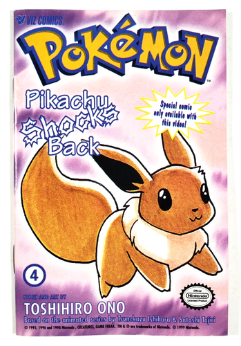 Pokemon: Pikachu Shocks Back #4 (Viz Comics, 1999) Mini Comic Book ...