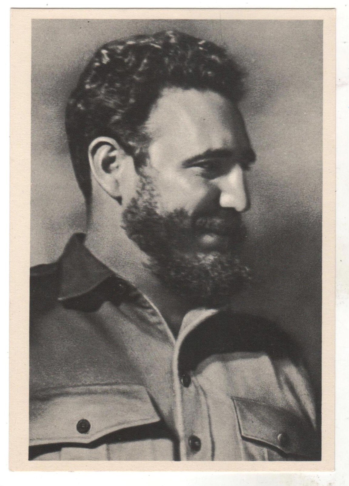 1963 FIDEL CASTRO CUBA Communist Leader Revolution OLD Russia Postcard ...