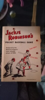 1950 Jackie Robinson's Pocket Baseball Game Brooklyn Dodgers Legend ...