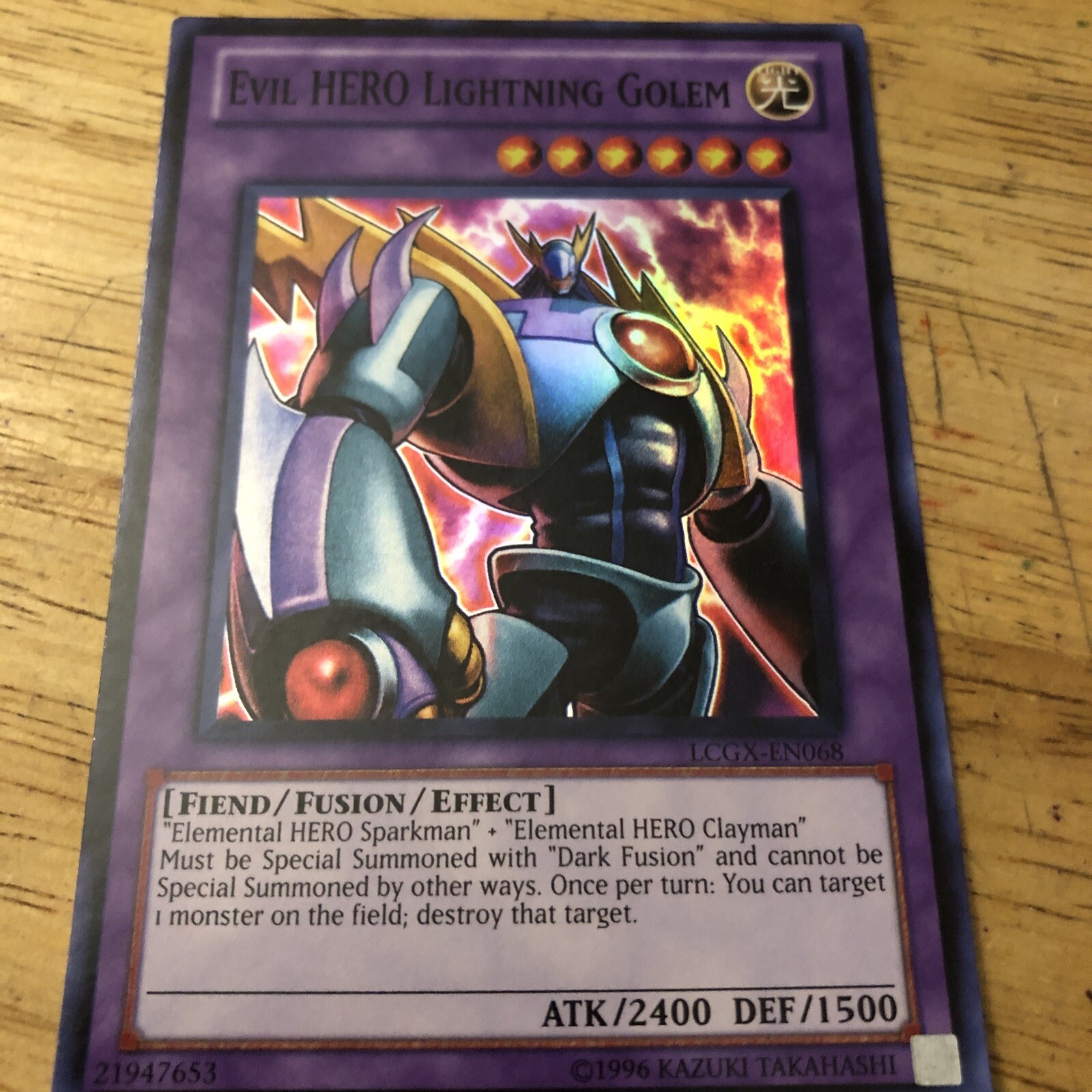 Evil HERO Lightning Golem - Legendary Collection 2 LCGX-EN068 Super ...