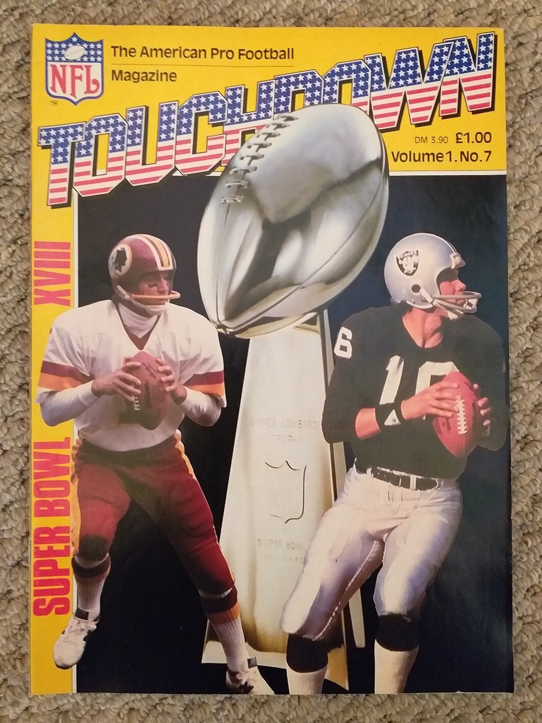 ***CHOOSE ISSUE*** 1983-90 Touchdown NFL Magazines Vintage American ...