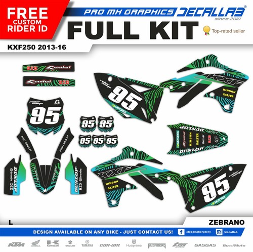 KAWASAKI KXF 250 2013 2014 2015 2016 Graphics Decals Stickers Aufkleber ...