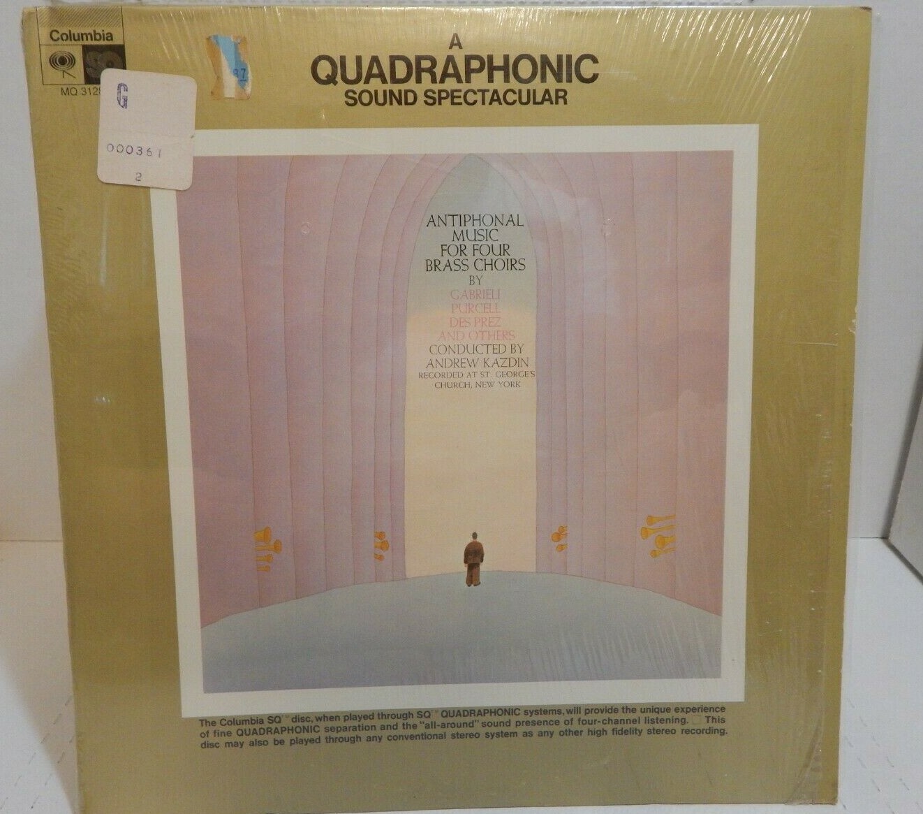 COLUMBIA BRASS ENSEMBLE QUADRAPHONIC Antiphonal Music Four Brass Choirs ...