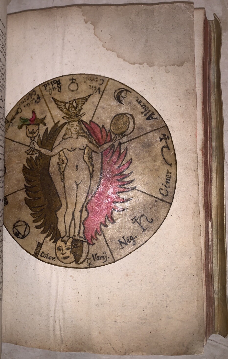 1700, LARGE ALCHEMY MANUSCRIPT, FOLIO, FRENCH, OCCULT, ALCHEMICAL ...