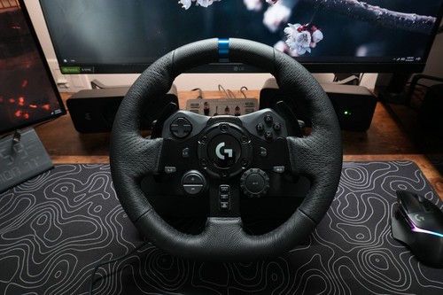 Logitech G923 Racing Wheel and Pedals - Black (USED) (original box) | eBay
