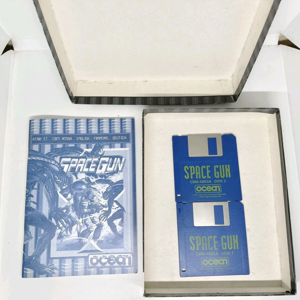 SPACE GUN Commodore AMIGA 500 600 1200 A500 TESTED Only 1 Worldwide ...