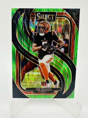 2024 Panini Select - Premier Level Tee Higgins #193 Neon Green Shock ...